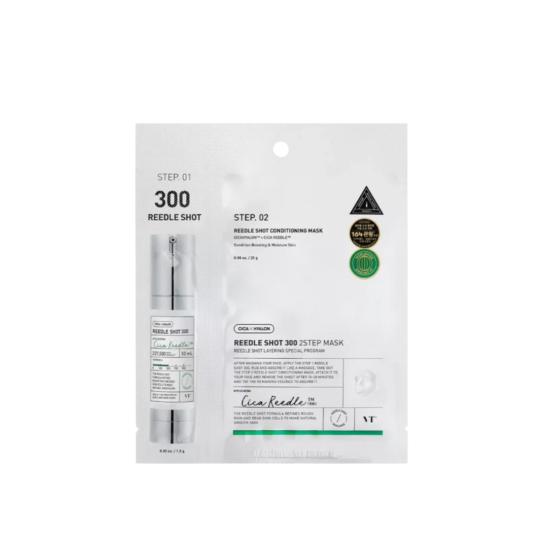 VT - MILD REEDLE SHOT 300 2-STEP MASK - Glass Skin